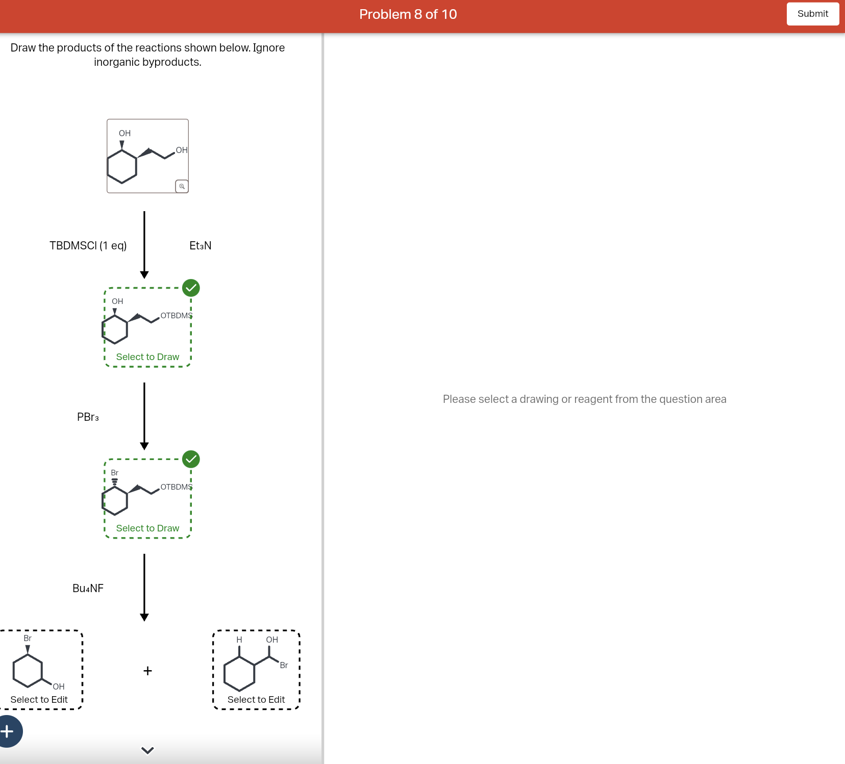 Solved Draw the products of the reactions shown below. | Chegg.com