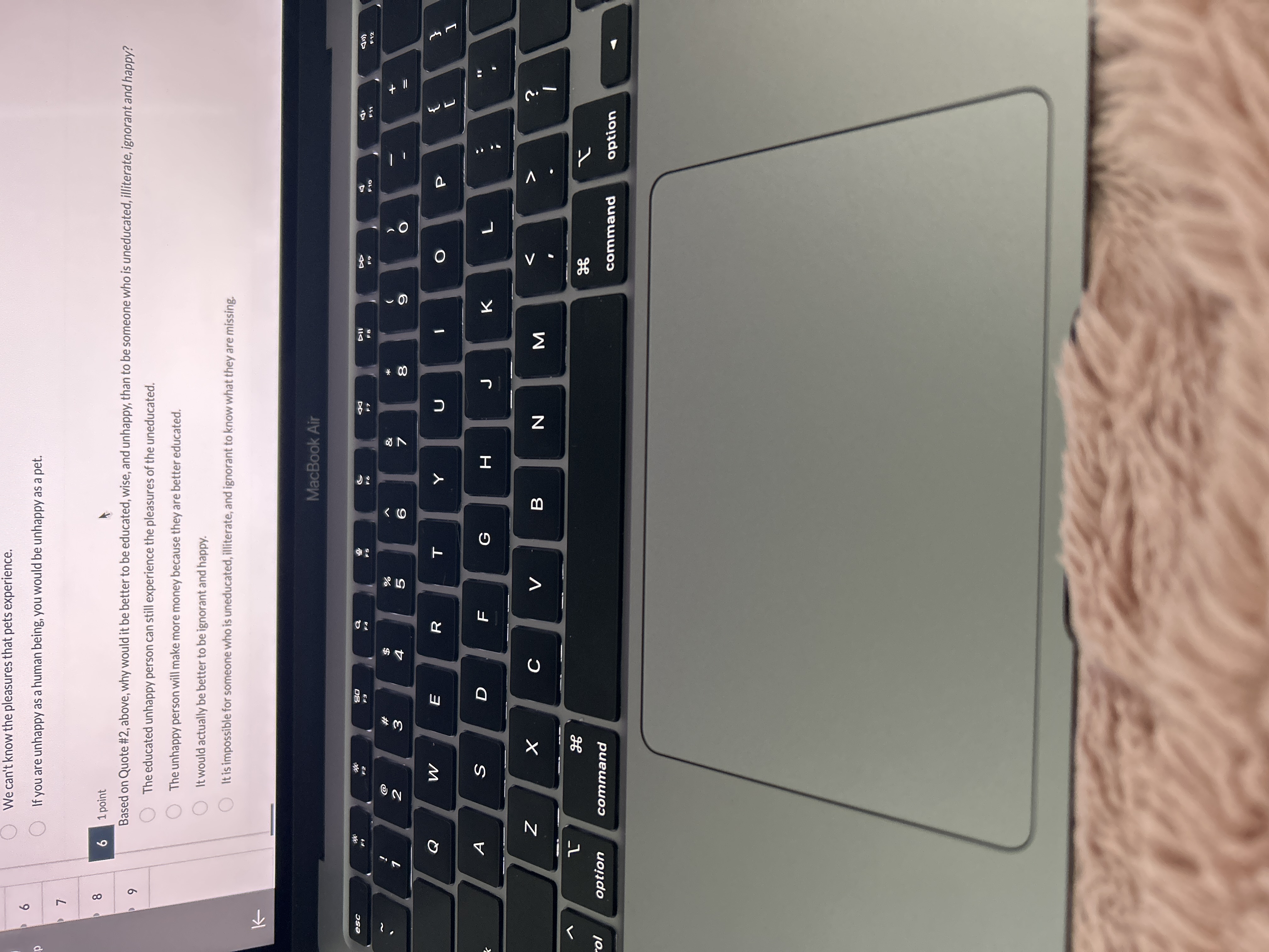 Solved We can't know the pleasures that pets experience. If | Chegg.com