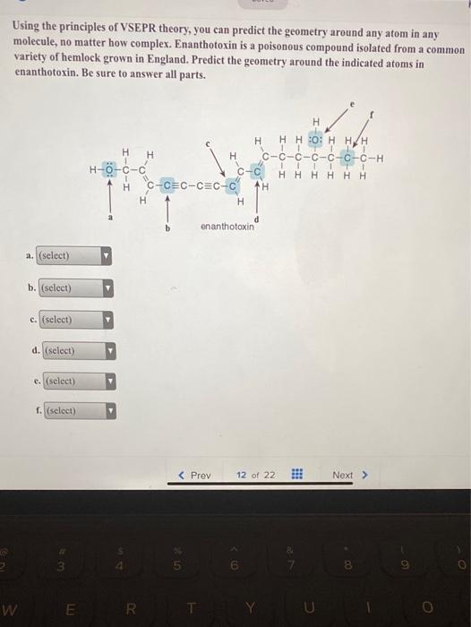 Solved Using the principles of VSEPR theory, you can predict | Chegg.com