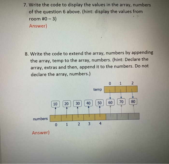 1. Write a simple code for each question. a) An ( ) | Chegg.com