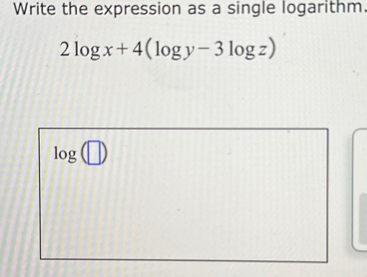 Solved Write the expression as a single | Chegg.com