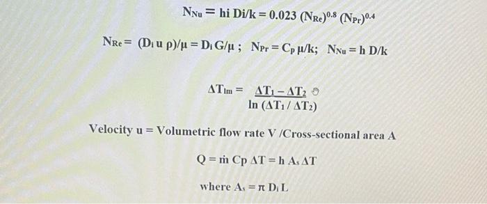 Solved 1) Using Dittus-Boelter equation, compute the average | Chegg.com