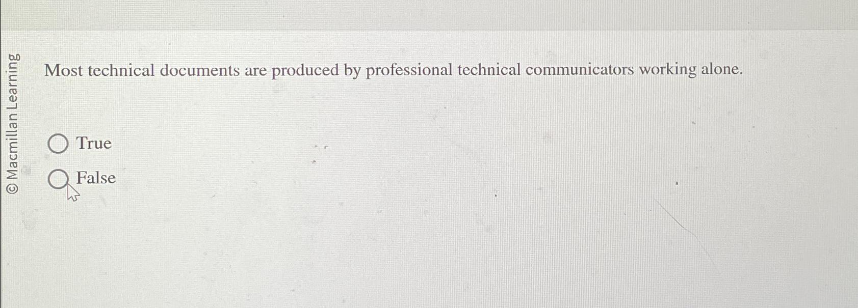 Solved Most technical documents are produced by professional | Chegg.com