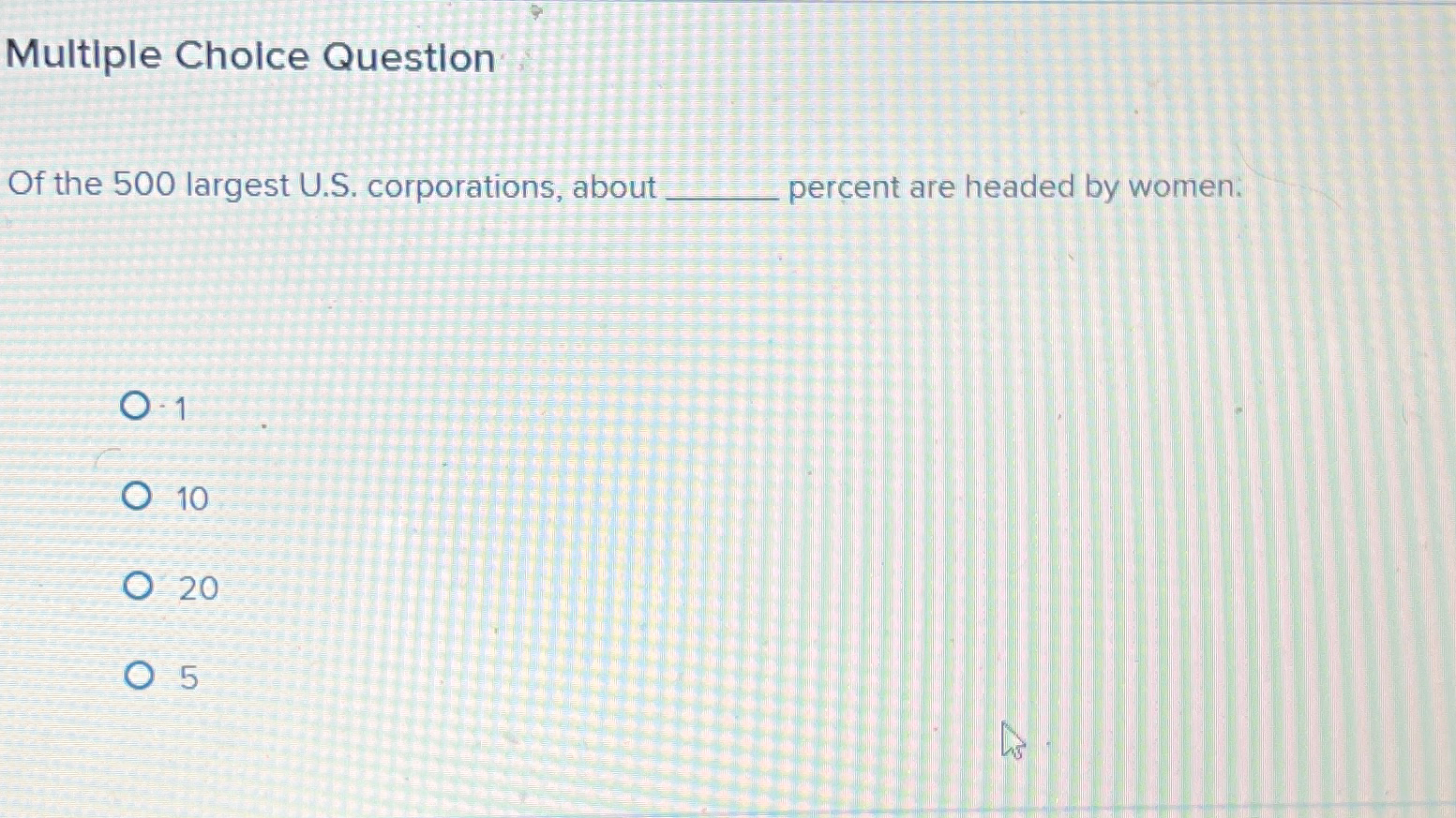 Solved Multiple Choice QuestionOf the 500 ﻿largest U.S. | Chegg.com