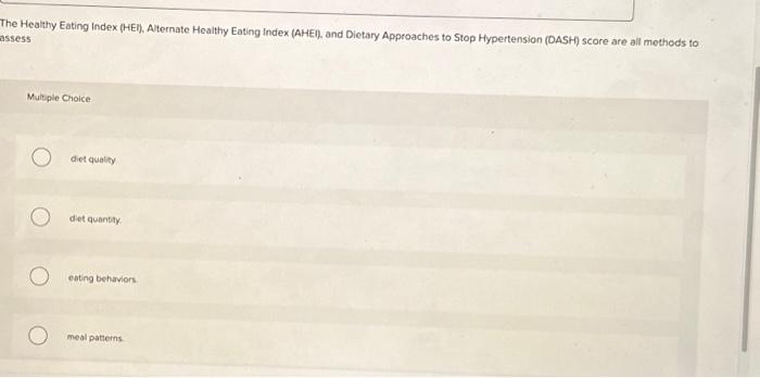 Solved Subgroup Analysis Suggested That All Diets That