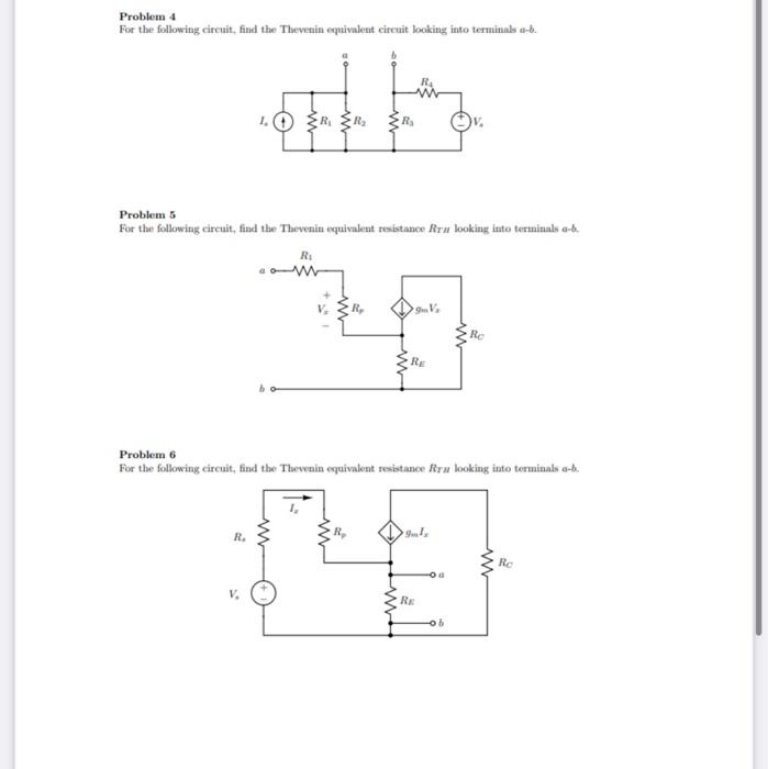 Solved Problem 1 Use voltage division and series/parallel | Chegg.com