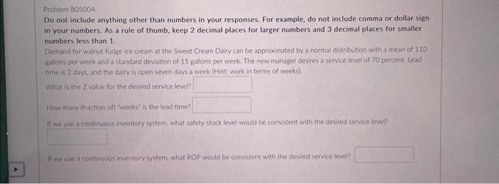 Solved Problem 805004: Do not include anything other than | Chegg.com