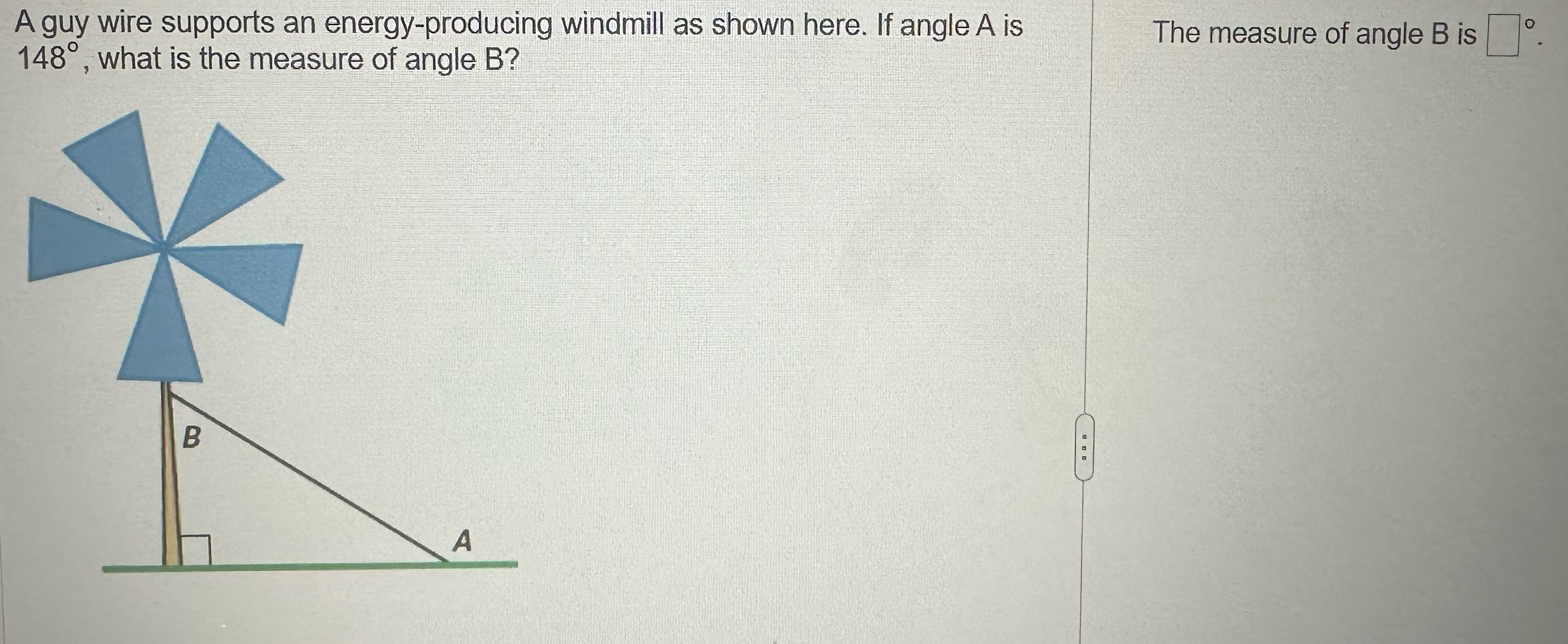Solved A guy wire supports an energy-producing windmill as | Chegg.com