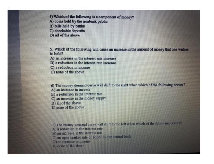 Solved A decrease in lump sum taxes is an example of A. | Chegg.com