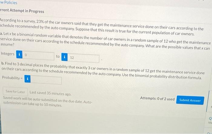 Solved w Policies rrent Attempt in Progress According to a | Chegg.com