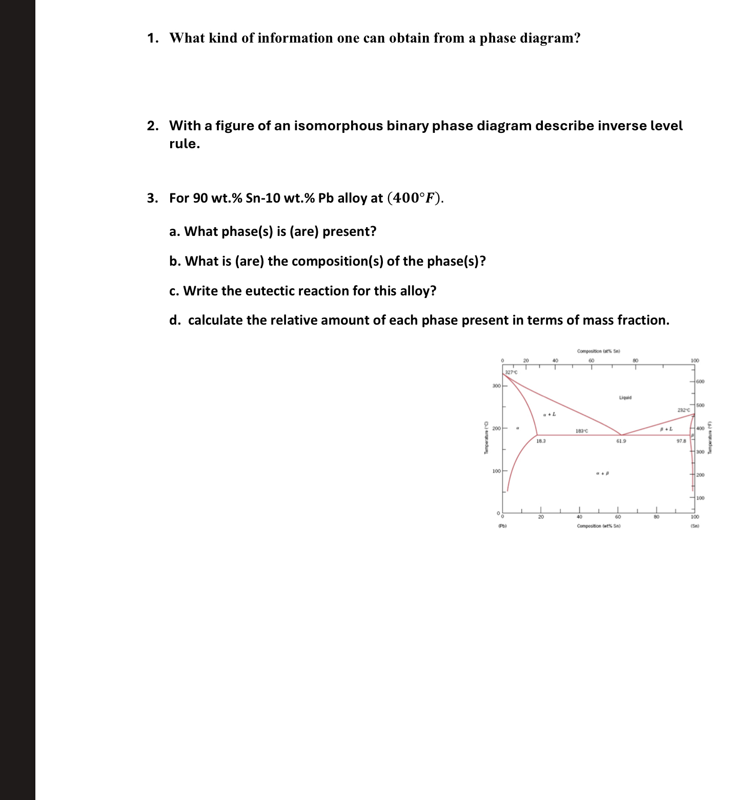Solved What kind of information one can obtain from a phase | Chegg.com