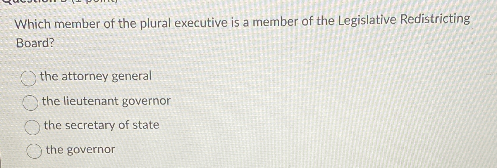 Solved Which member of the plural executive is a member of | Chegg.com