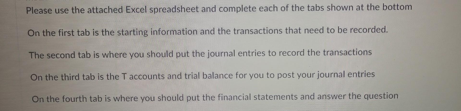 Solved Please use the attached Excel spreadsheet and | Chegg.com
