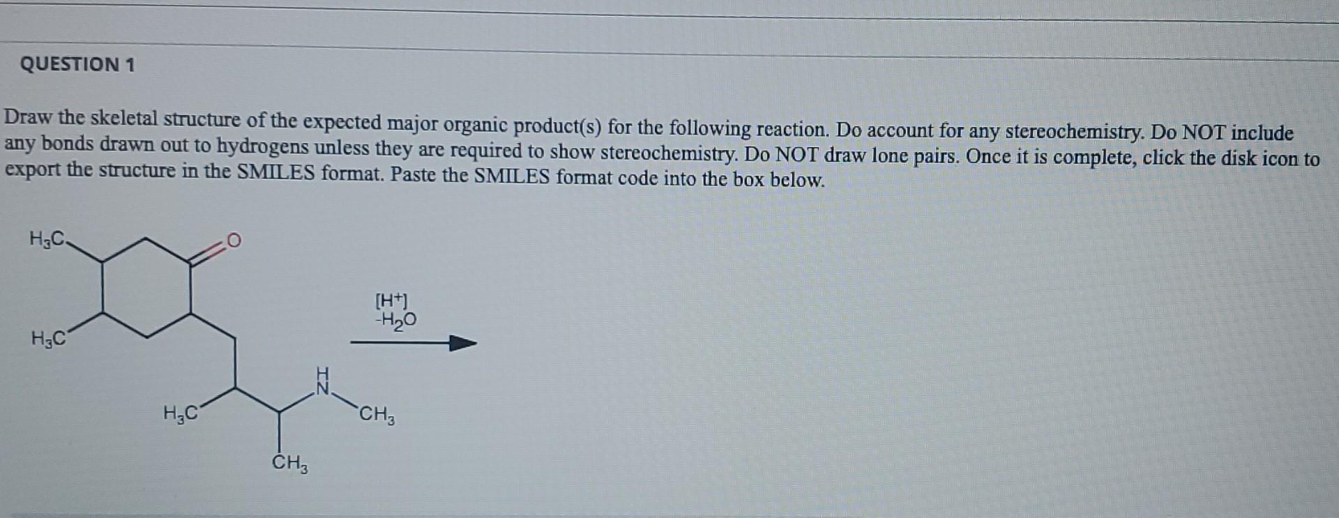 Solved Draw the skeletal structure of the expected major | Chegg.com
