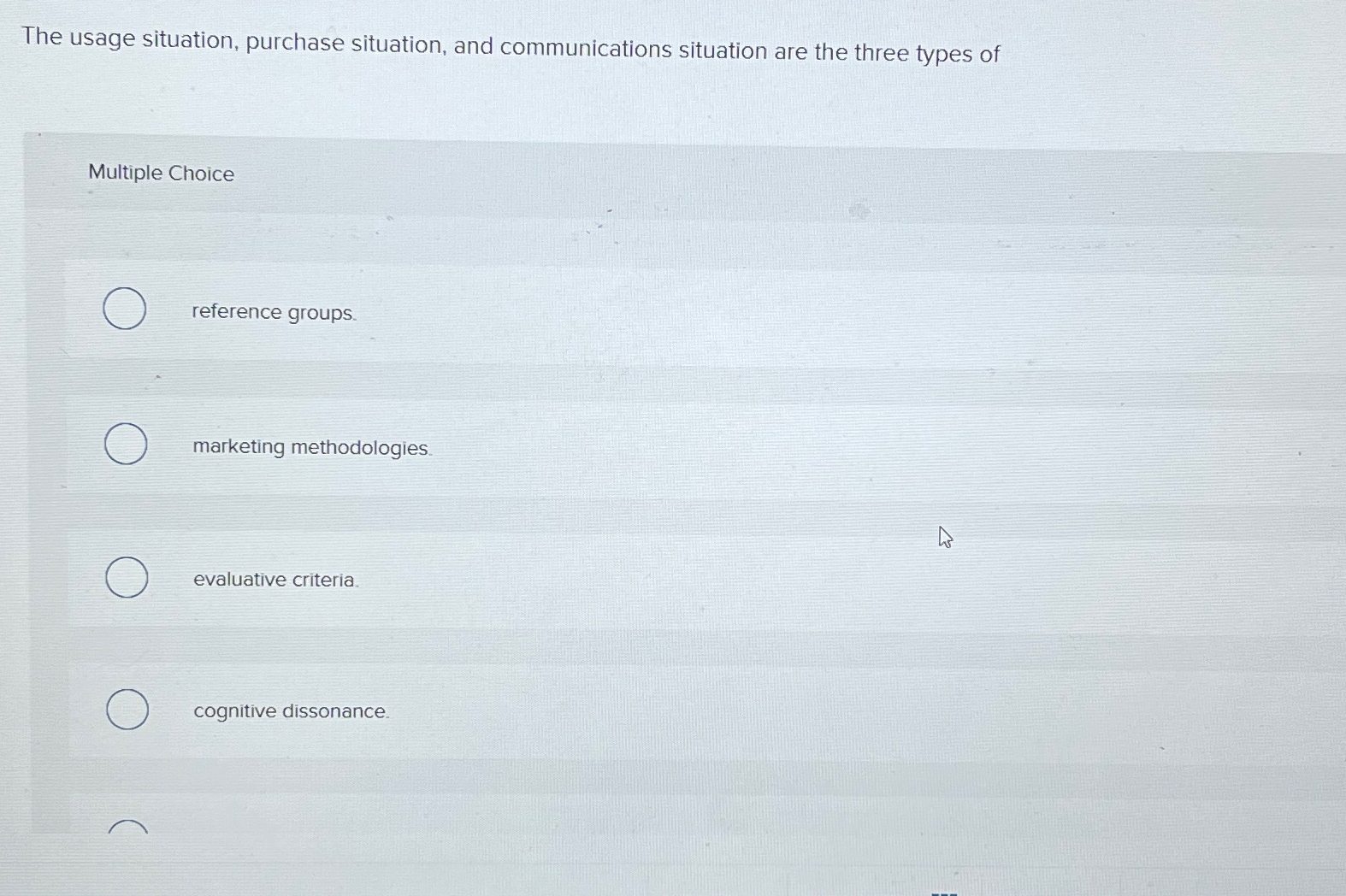 Solved The usage situation, purchase situation, and | Chegg.com