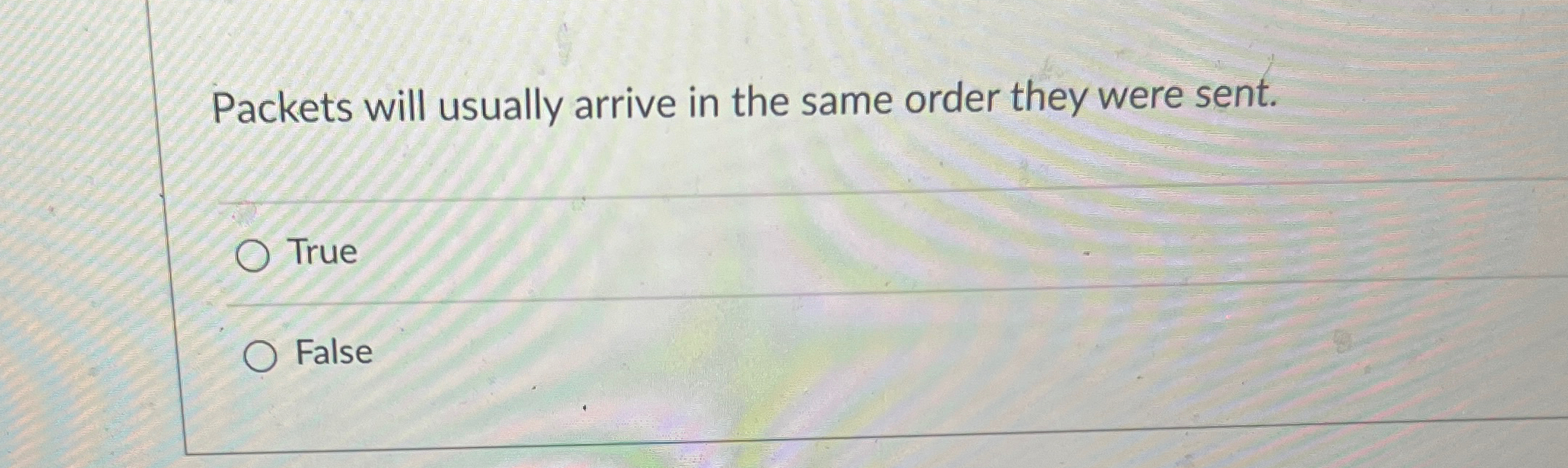 Solved Packets will usually arrive in the same order they | Chegg.com