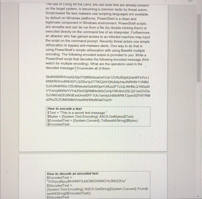 Solved how do you do this in powershell? please do it in the | Chegg.com