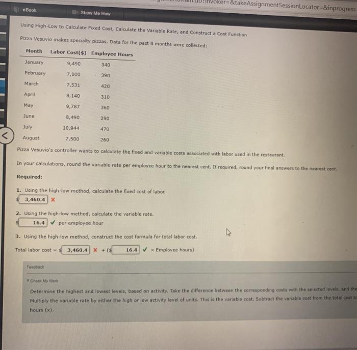 Solved Using High-Low to Calculate Fixed Cost Calculate the | Chegg.com