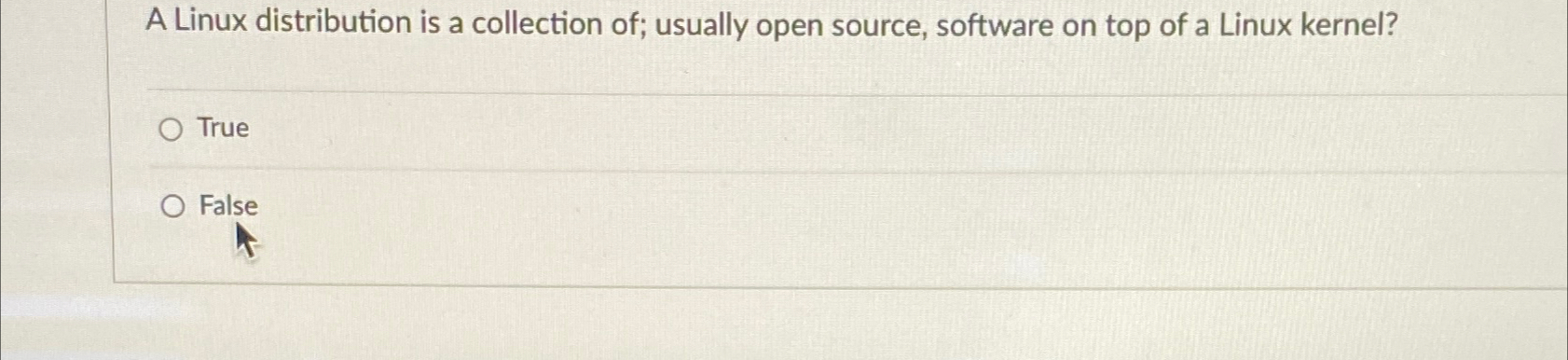 Solved A Linux distribution is a collection of; usually open | Chegg.com