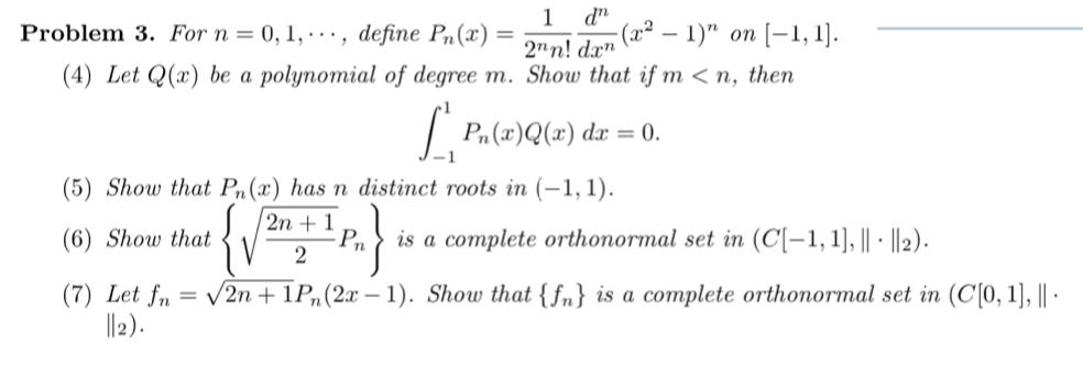 Solved Problem 3. ﻿For n=0,1,cdots, define | Chegg.com
