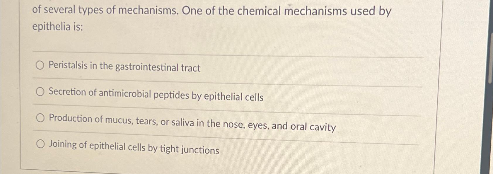 Solved of several types of mechanisms. One of the chemical | Chegg.com