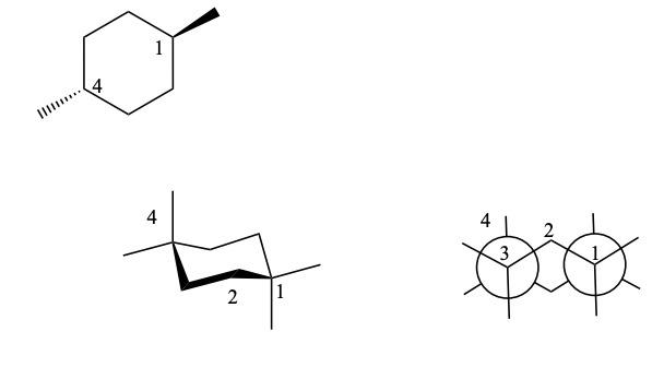 Solved Draw the most stable conformation for each of the | Chegg.com