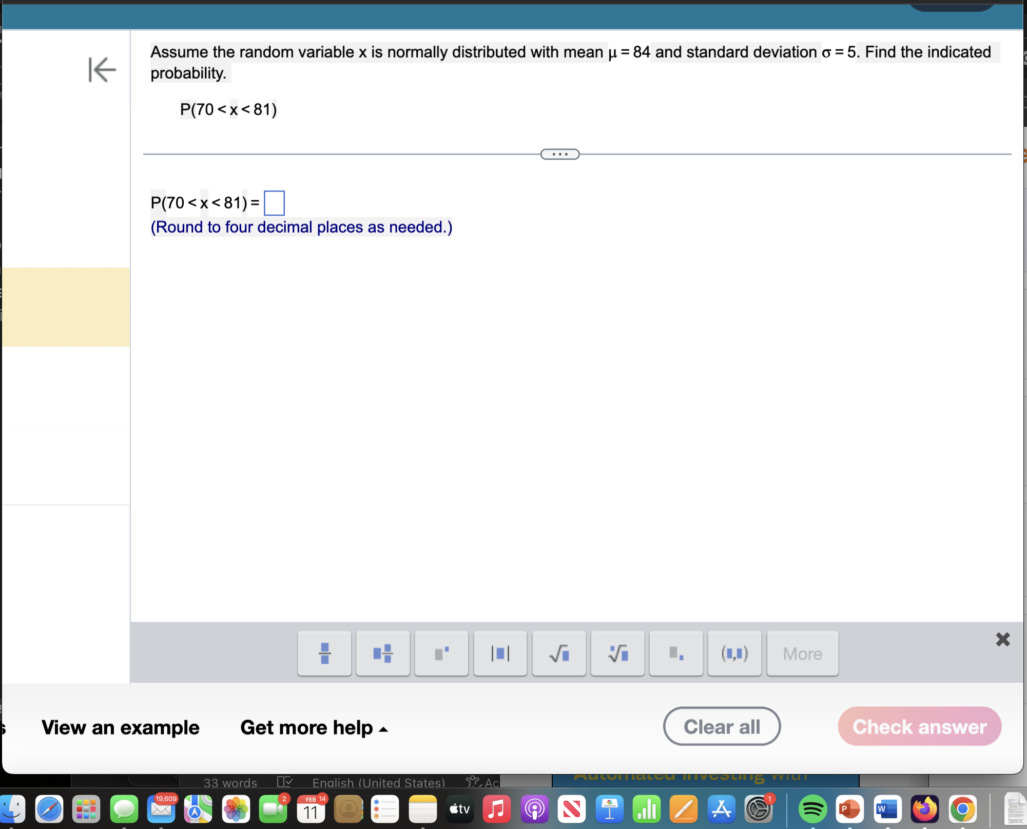 Solved Assume the random variable x ﻿is normally distributed | Chegg.com