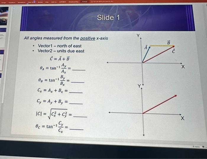 Vector1 - Vector2 - Vector3 - D=A+B+C | Chegg.com