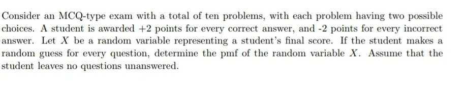 Solved Consider an MCQ-type exam with a total of ten | Chegg.com