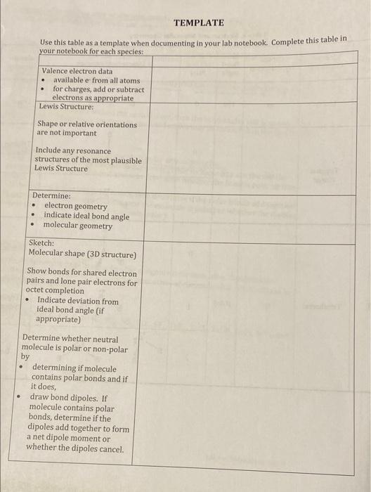 Solved Determine all for Molecules SF6, TeF4 , TeCl2, XeOF4, | Chegg.com
