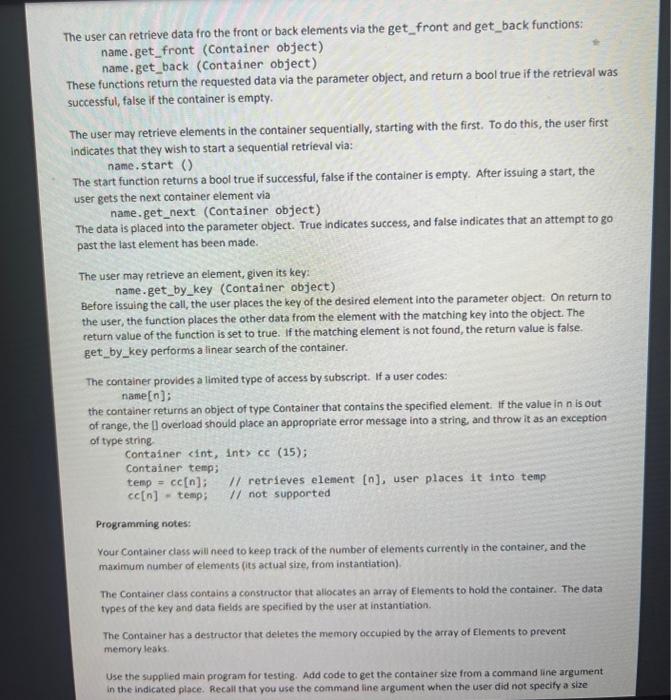 Solved Please read the spec carefully and seperate the code | Chegg.com