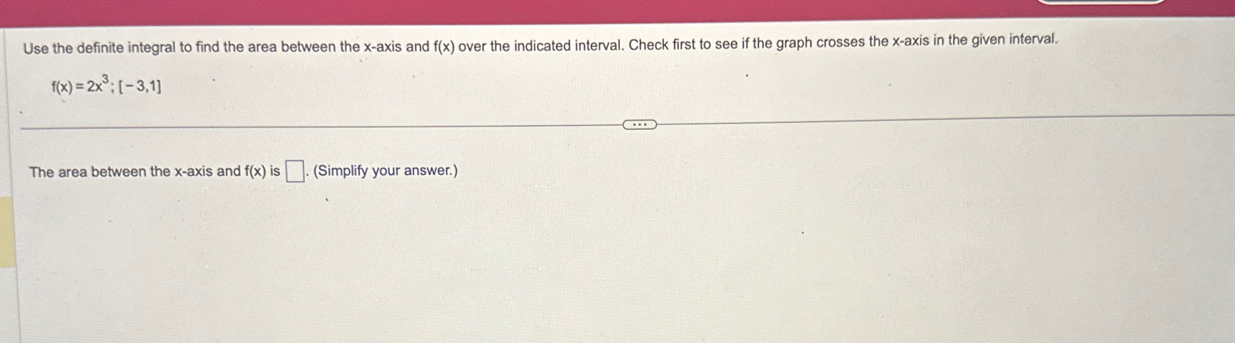 Solved Use the definite integral to find the area between | Chegg.com