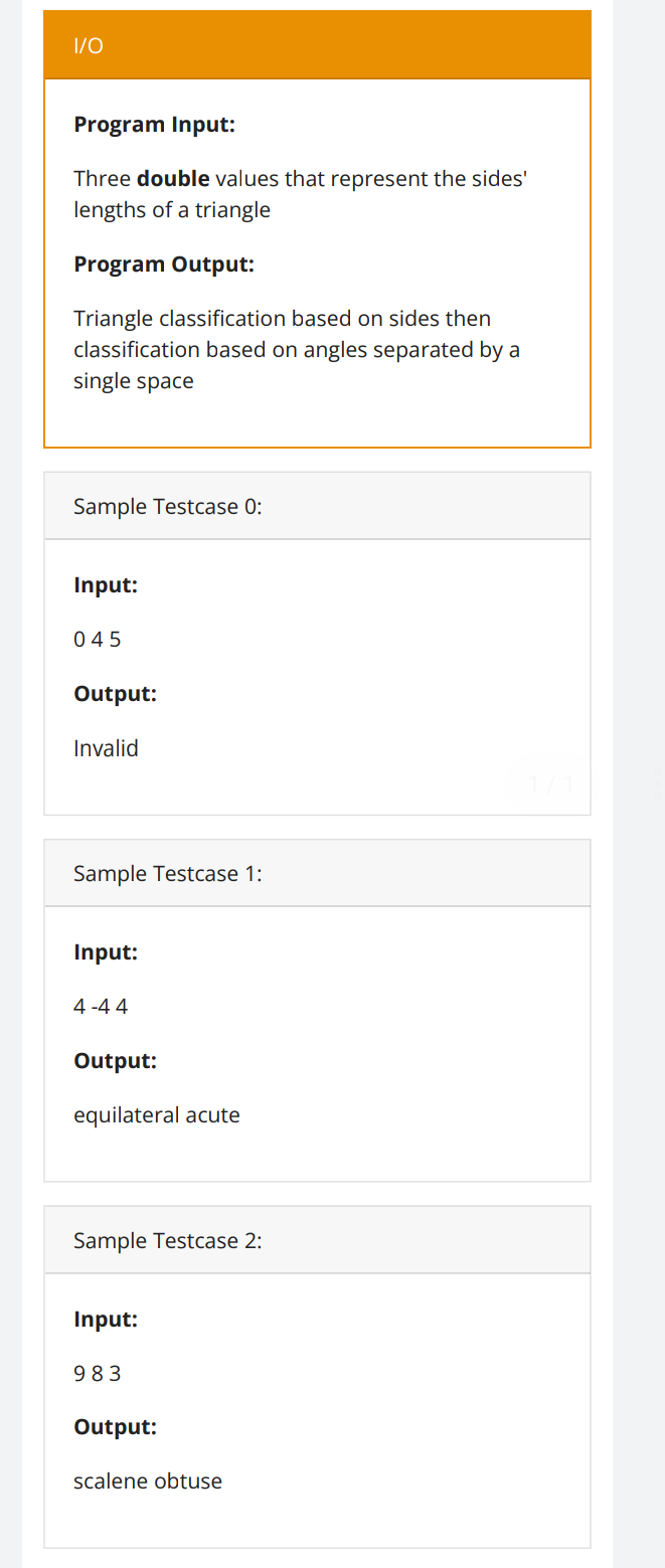 Solved There are six types of triangles based on the lengths | Chegg.com