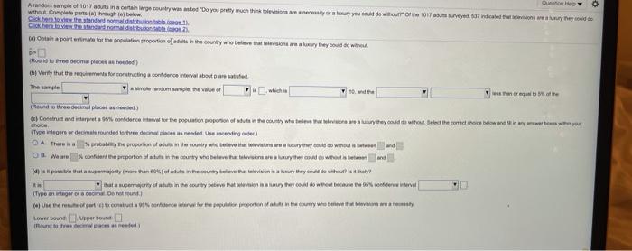 Solved Otain a point estimate for the population proportion | Chegg.com
