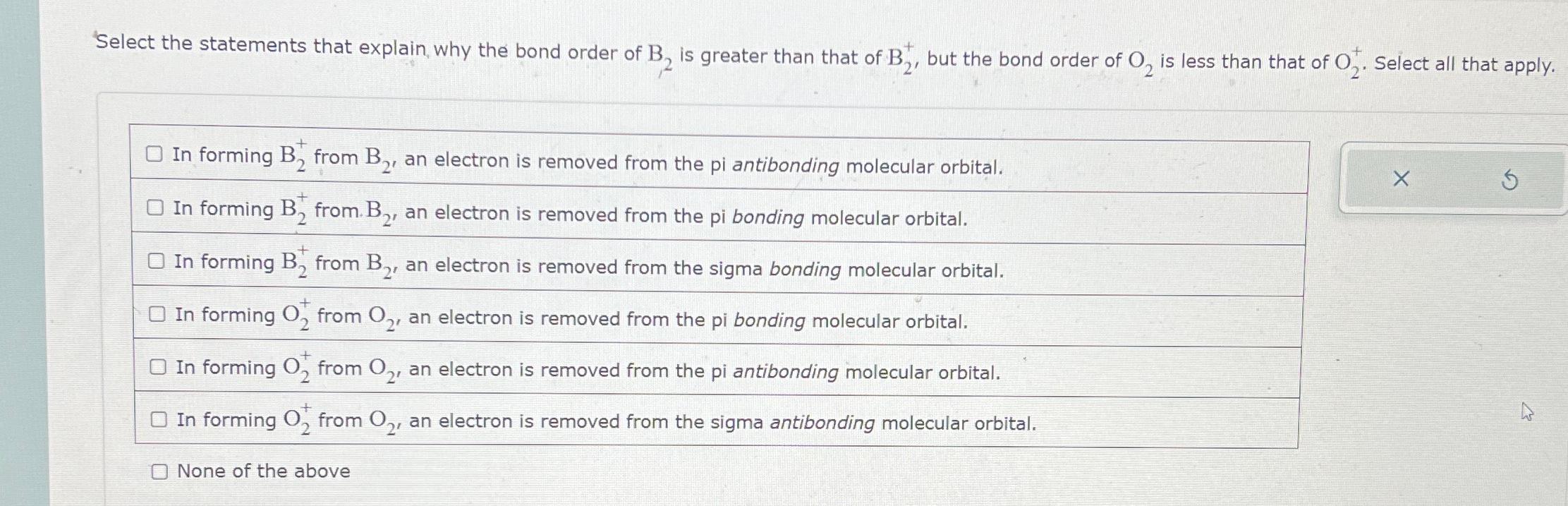 Solved 'Select the statements that explain, why the bond | Chegg.com