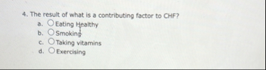 Solved The result of what is a contributing factor to | Chegg.com