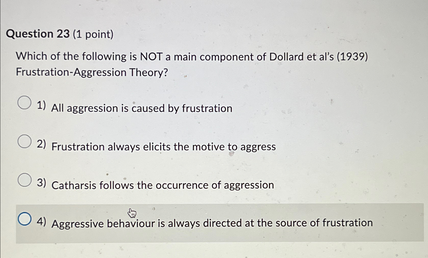 Solved Question 23 (1 ﻿point)Which of the following is NOT a | Chegg.com