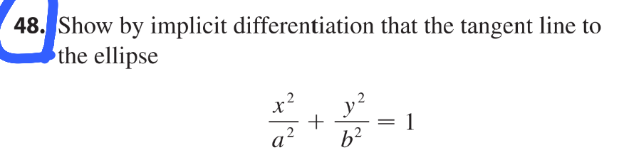 Solved Show by implicit differentiation that the tangent | Chegg.com