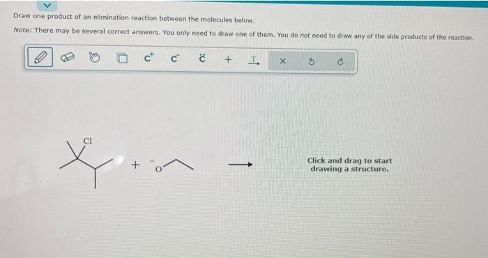Solved Draw One Product Of An Elimination Reaction Between