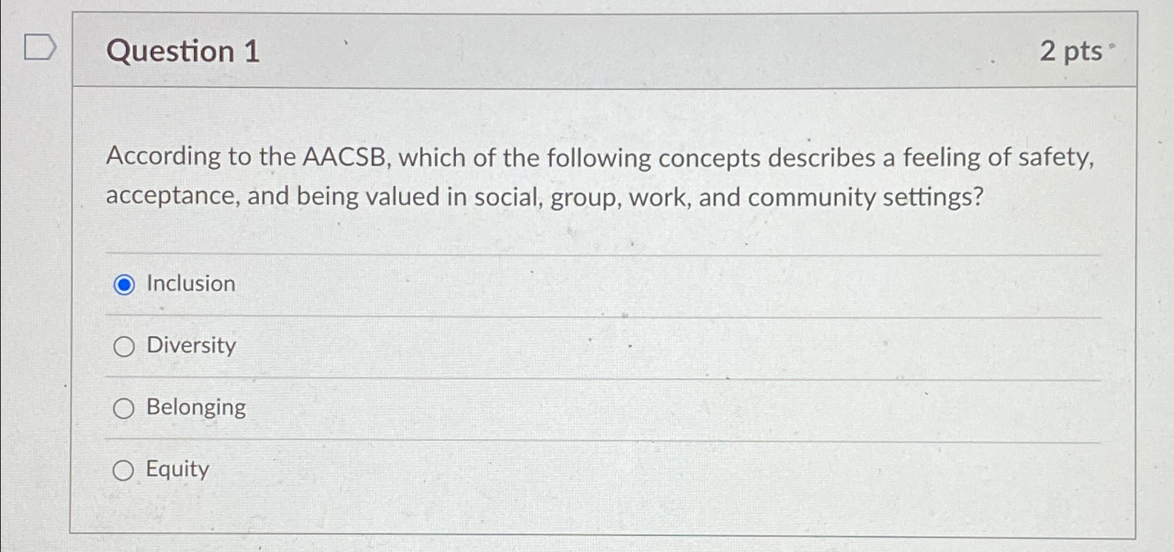 Solved Question 12 ﻿ptsAccording to the AACSB, which of the | Chegg.com