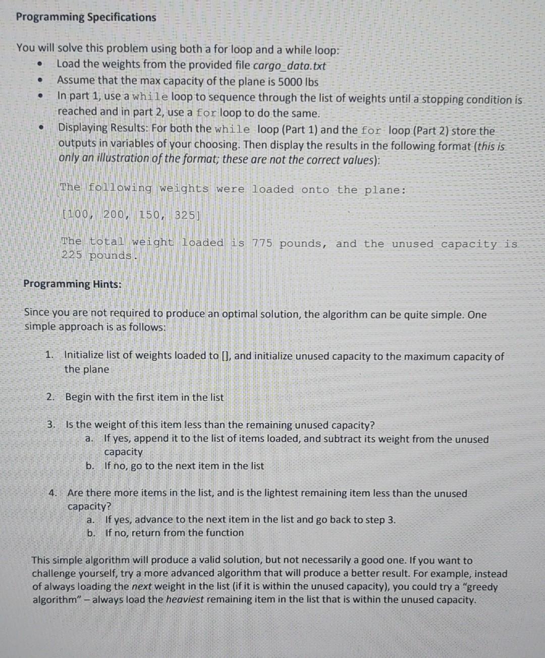 Solved ENGR 1181 | Application 6: For loops and While Loops | Chegg.com