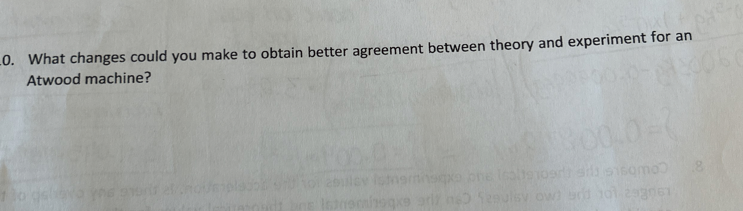 Solved What changes could you make to obtain better | Chegg.com