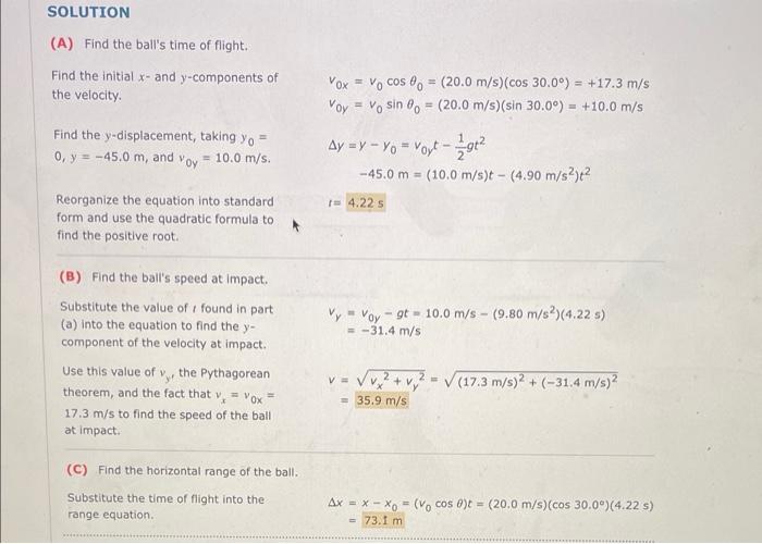 Solved GOAL Solve a two-dimensional kinematics problem with | Chegg.com