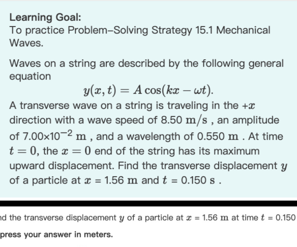 Solved Learning Goal:To practice Problem-Solving Strategy | Chegg.com