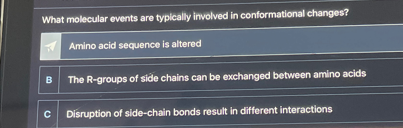 Solved What molecular events are typically involved in | Chegg.com