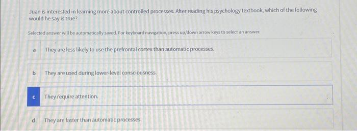 Juan is interested in learning more about controlled | Chegg.com