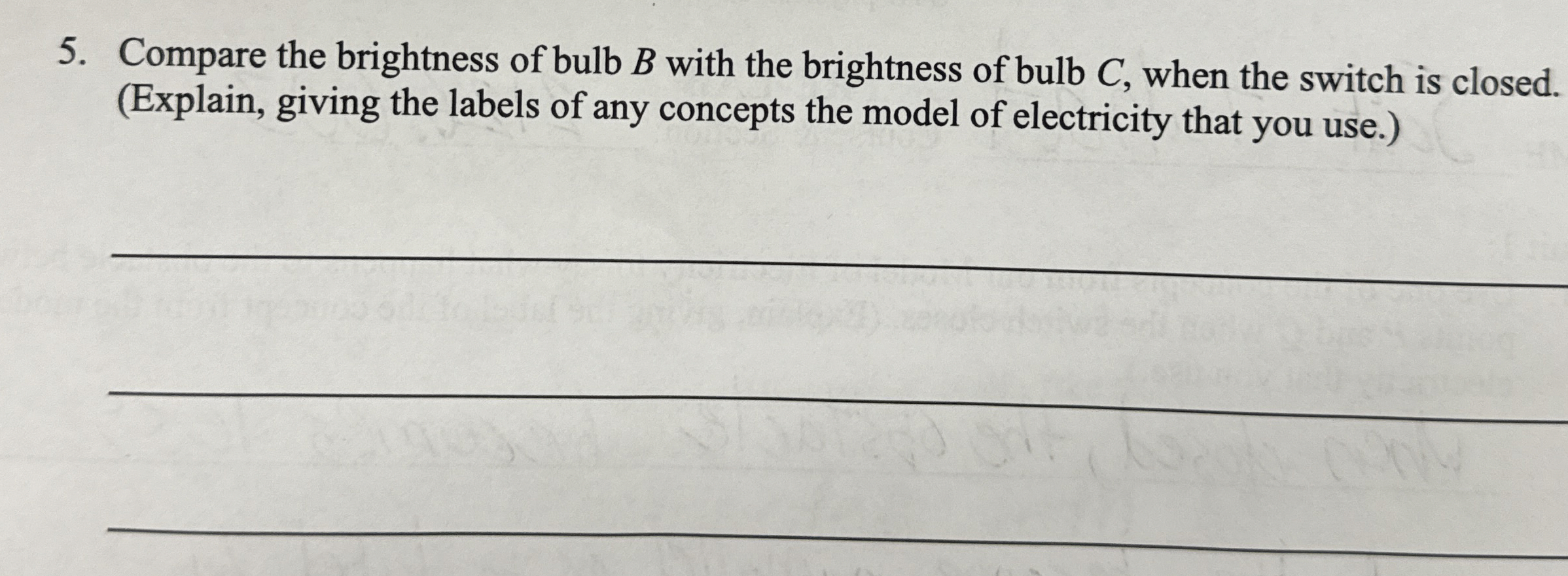Solved Compare the brightness of bulb B ﻿with the brightness | Chegg.com