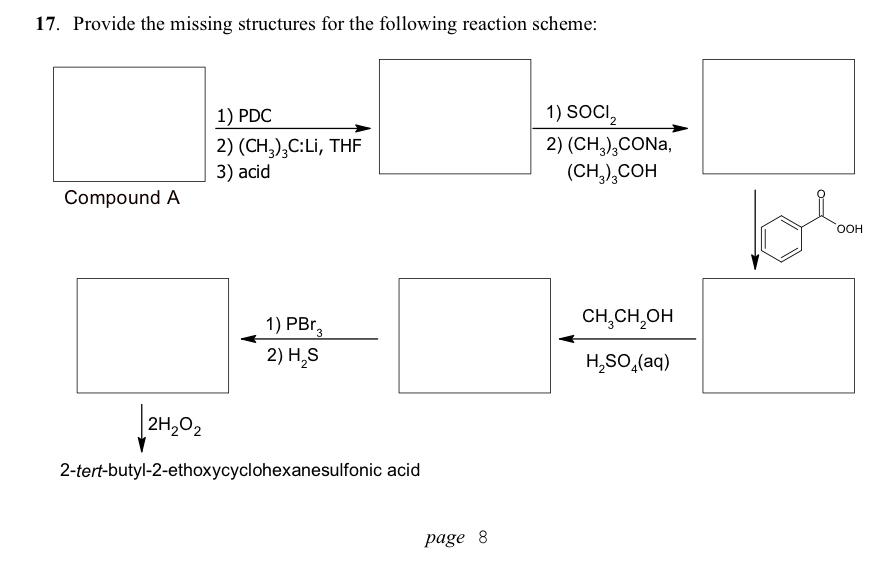 Solved Provide the missing structures for the following | Chegg.com