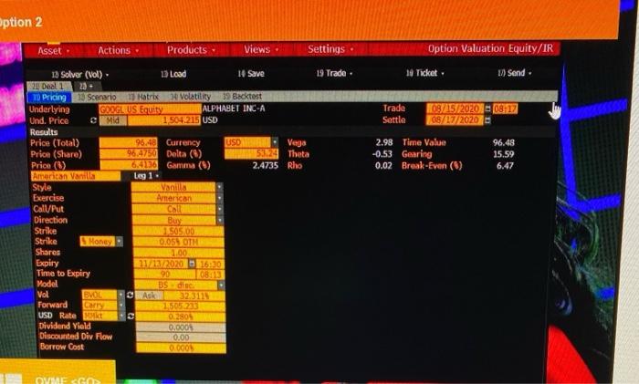 Solved 1 N Click on the Bloomberg Terminal screen to examine | Chegg.com