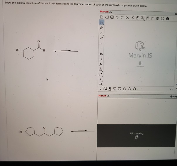 Solved Draw the skeletal structure of the enol that forms | Chegg.com